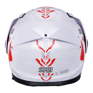 SPY Canyon GD S1 - Fiber Glass Modular Dual Visor Helmet (FREE Clear ...