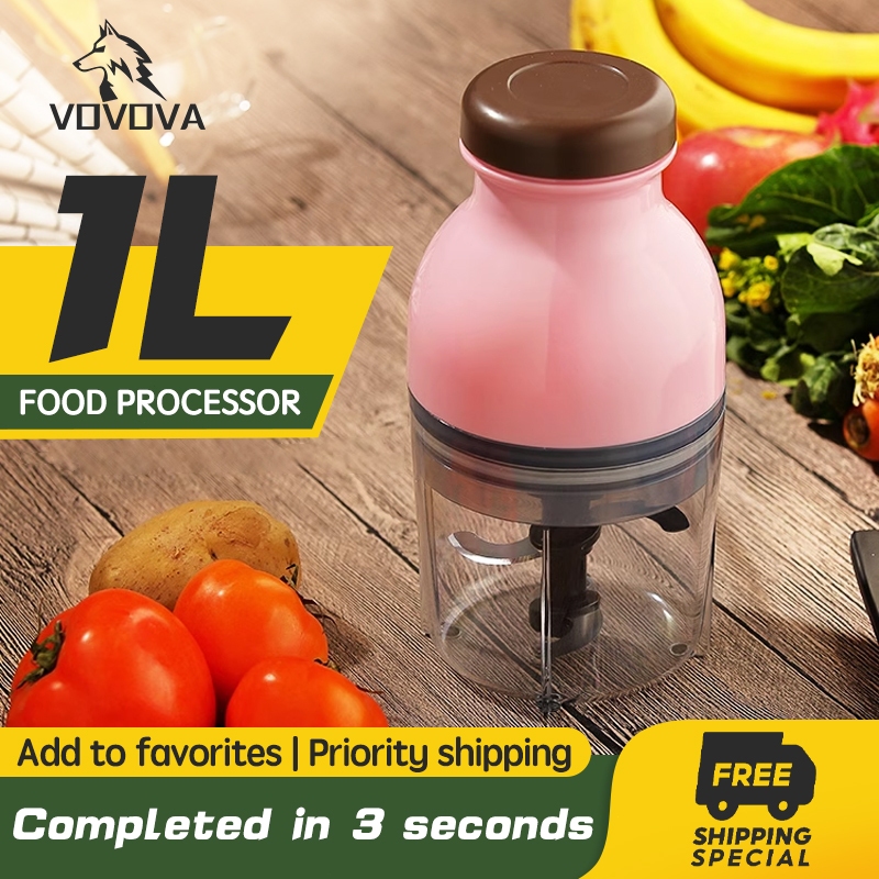 VOVOVA Meat Grinder Portable Cooking Machine Electric Food Processor ...