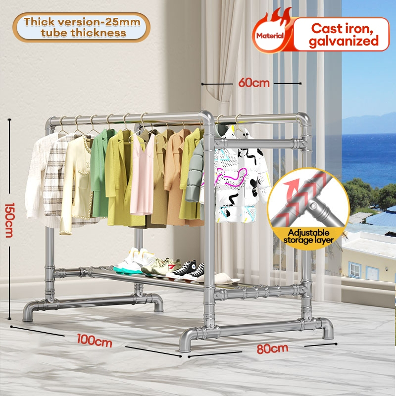 180CM Clothes Rack Stainless Sampayan Windproof Adjustable Clothes ...