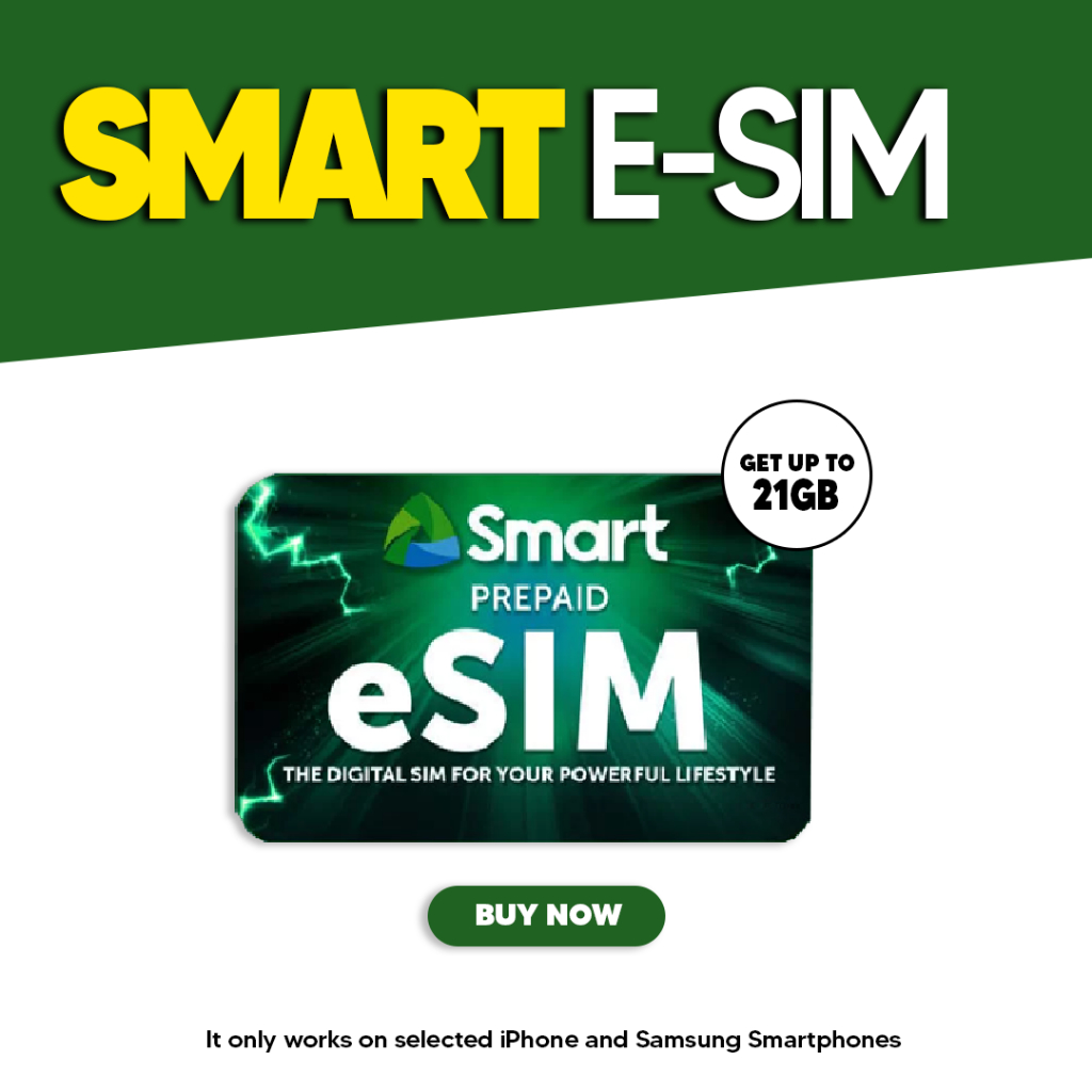 Smart Prepaid Esim with free 21gb load (smart esim) | Shopee Philippines