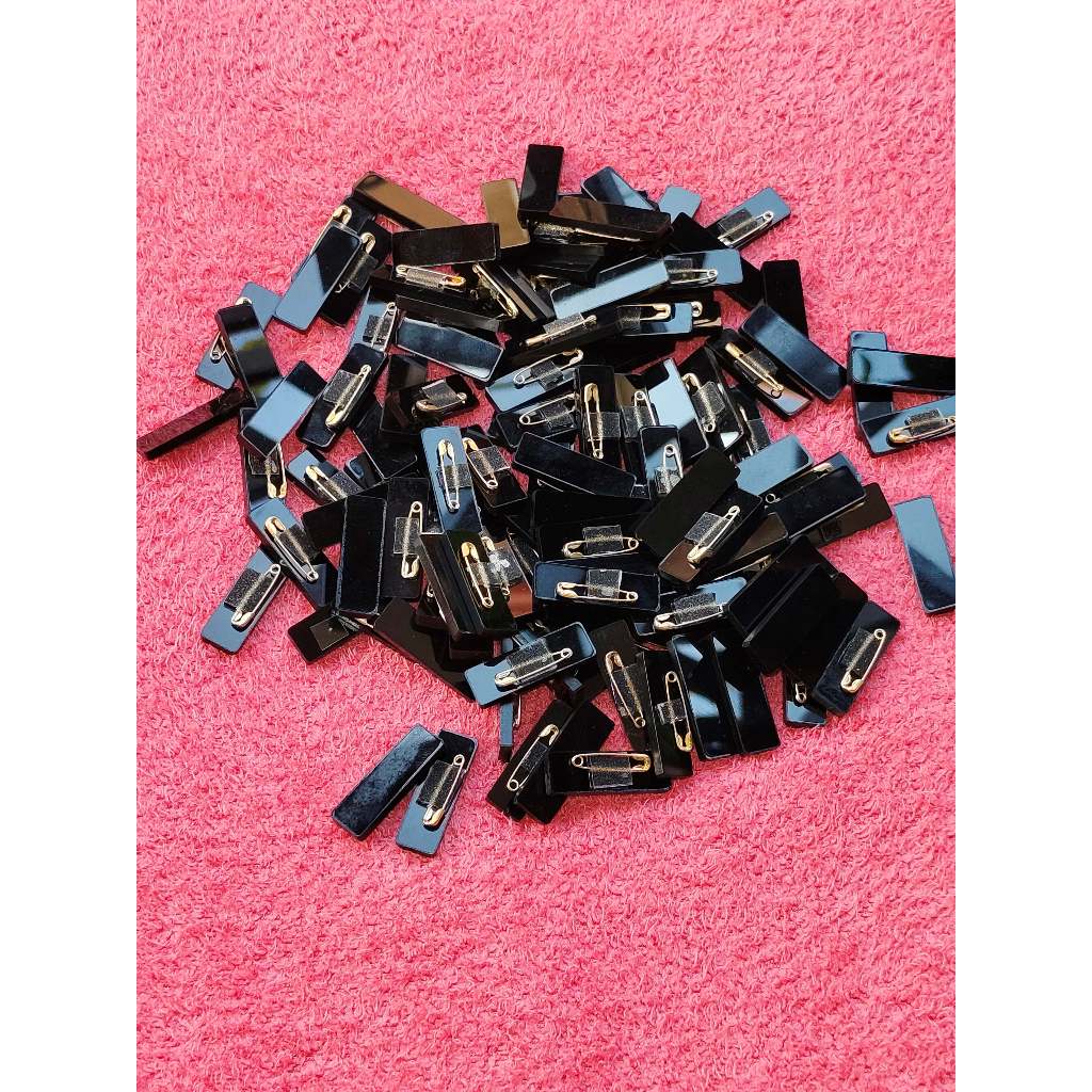 2 Pcs. Black Pin / Mourning Black Pin (Babang Luksa) Black Badge - For ...