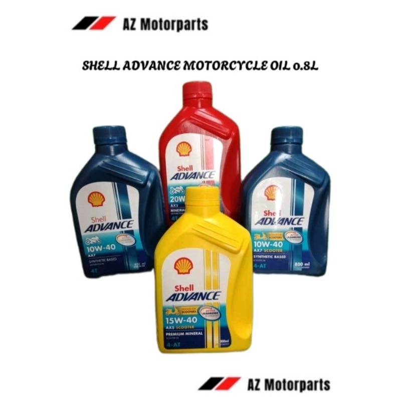 SHELL ADVANCE MOTORCYCLE OIL 0.8L | Shopee Philippines