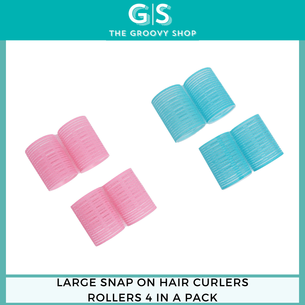 Joy Fashion Large Snap On Hair Curlers Rollers 4 in a Pack | Shopee ...