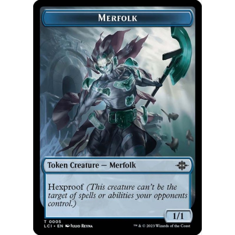 Merfolk (hexproof)(token) - LCI - Common - MTG Cards (WotC) | Shopee ...