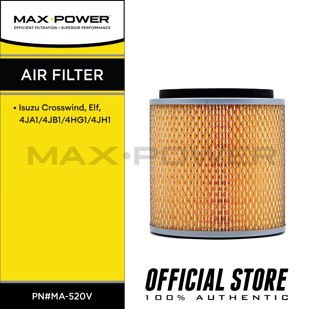 MAX Power Air Filter for Isuzu Crosswind, Elf, 4JA1/4JB1/4HG1/4JH1 MA ...
