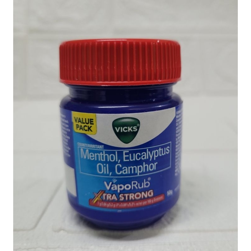 VICKS VapoRub extra strong (50g) | Shopee Philippines