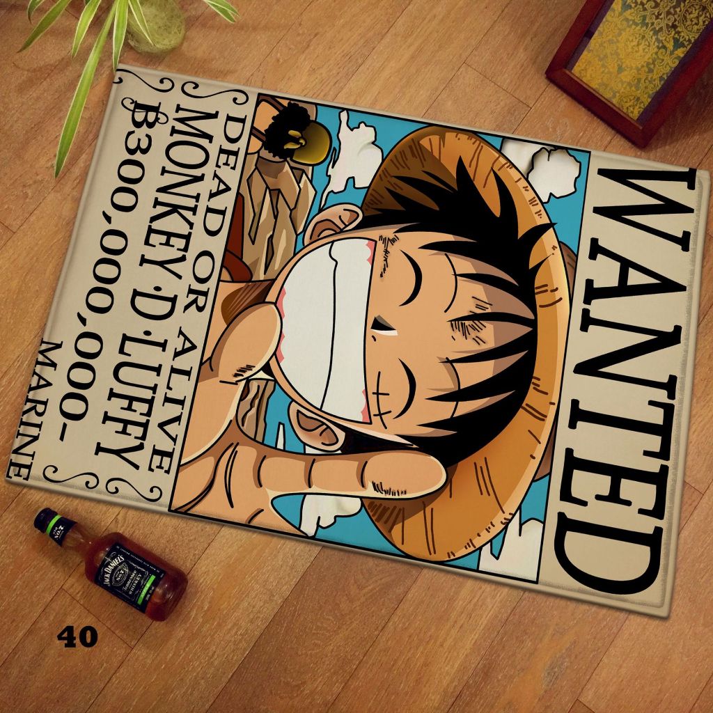 One Piece Bedroom Carpet door mats Anime luffy Print Floor Carpet ...