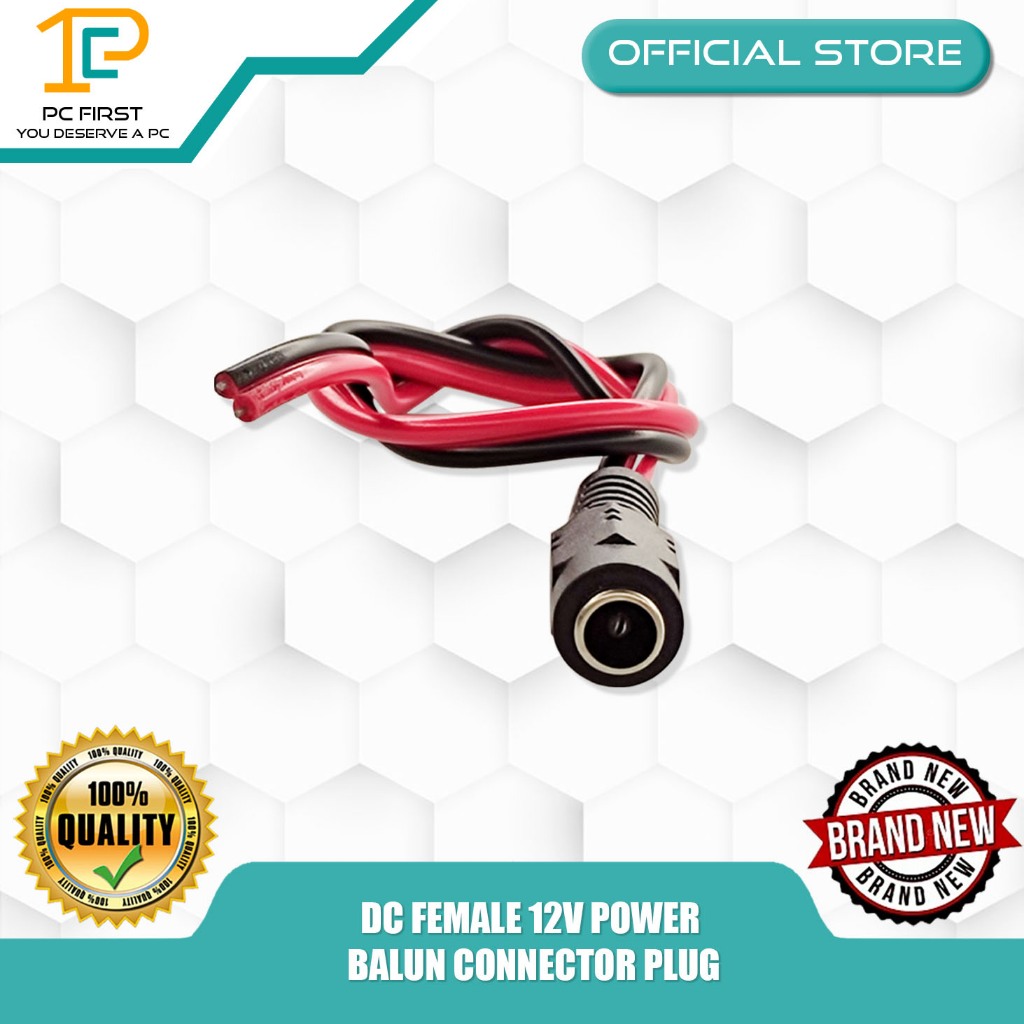 DC FEMALE 12V POWER BALUN CONNECTOR PLUG | Shopee Philippines