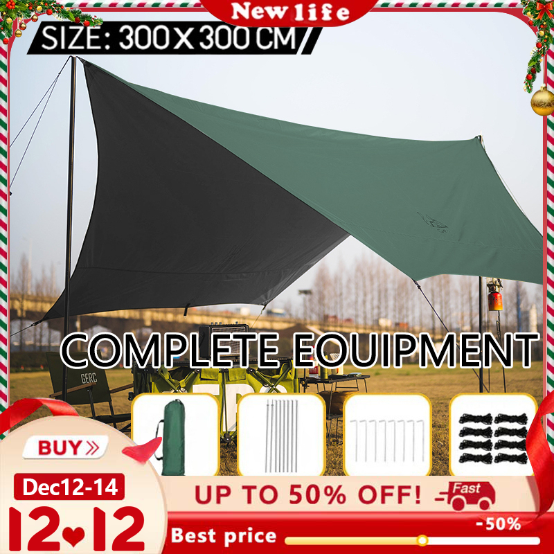 Canopy 6-12 Person Canopy Tent Shade Ultralight Garden Canopy Canopy ...