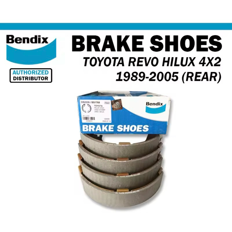 BENDIX BRAKE SHOE SET (REAR) for TOYOTA REVO / HILUX 4X2 1989-2005 ...