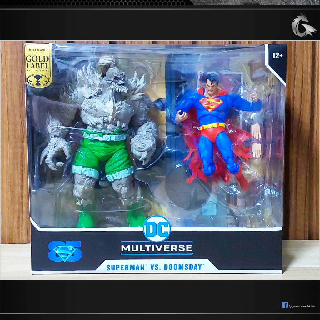 McFarlane: DC Multiverse with Megafig 2-pack - Superman vs Doomsday (Gold Label) | Shopee ...