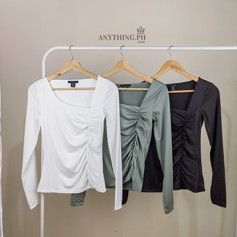 AMISU ASYMMETRICAL LONGSLEEVES | Original Overrun | Shopee Philippines