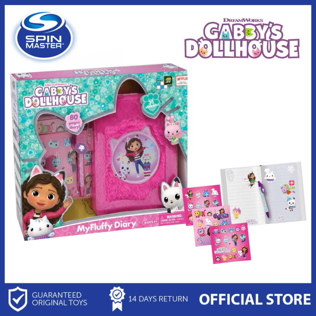 Gabby's Dollhouse Fluffy Diary For Kids 6 Years And Up | Shopee Philippines