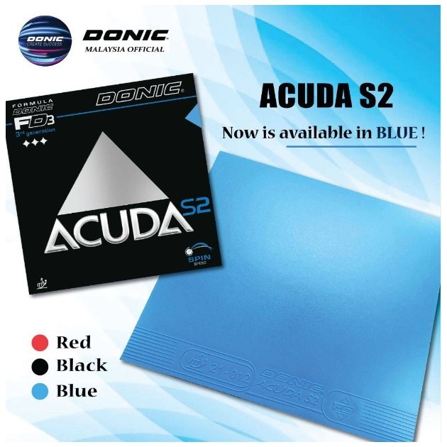 Blue Donic Acuda S2 Rubber original donic acuda table tennis rubber ...