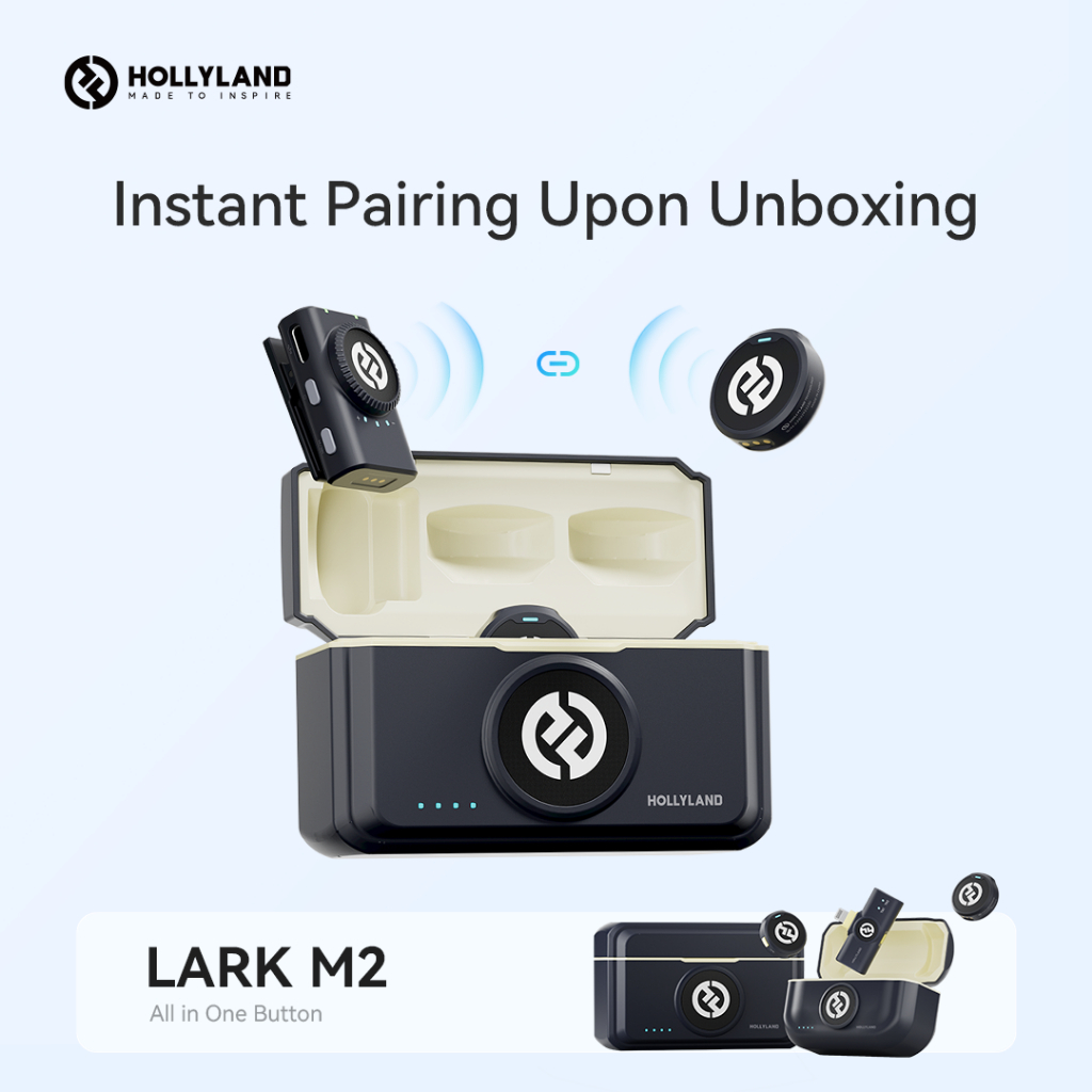 Hollyland Lark M2 Duo Wireless Lavalier Microphone Dual Anti ...