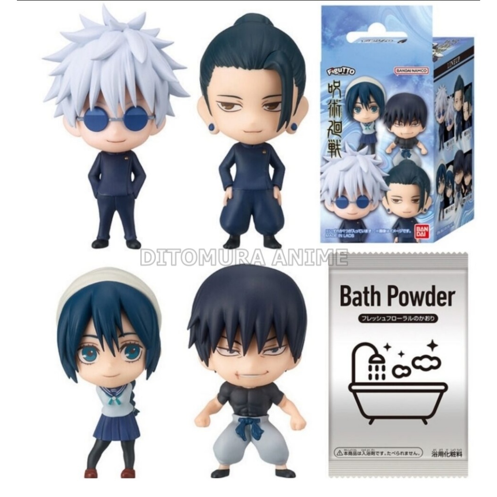 Jujutsu Kaisen Past Arc Figutto Gojo Geto Riko Toji Figure with Bath ...