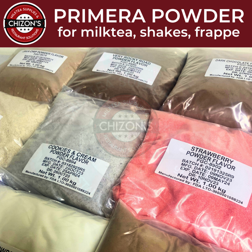 PRIMERA PREMIUM Powder Milktea Milk Tea Frappe Shakes Hot or Cold 1kg ...