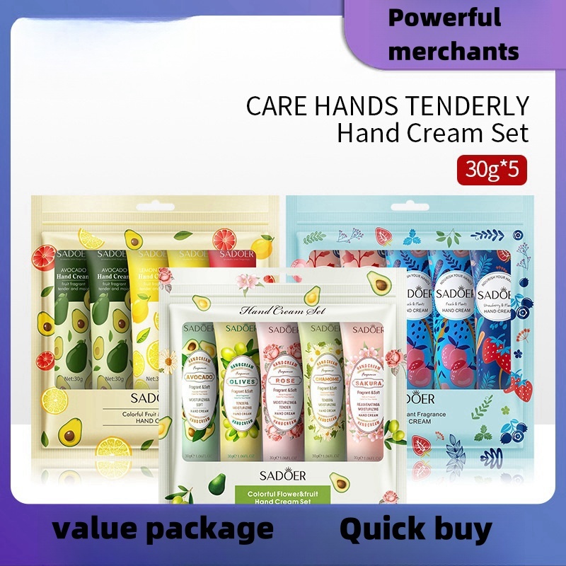 [Value Set] Korean 5-piece perfume hand cream hand cream 30G beauty ...