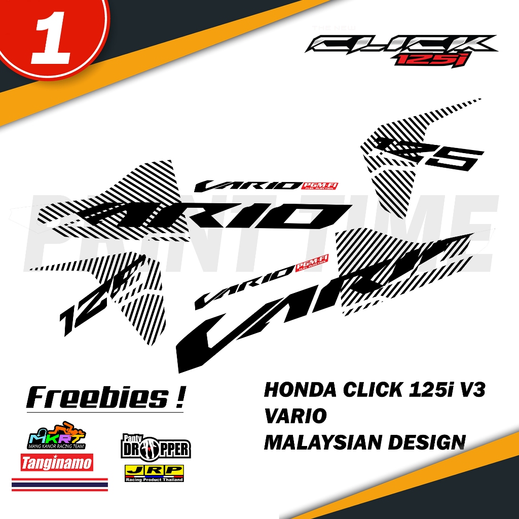 Honda Click 125i V3 Vario New Decals Sticker | Shopee Philippines
