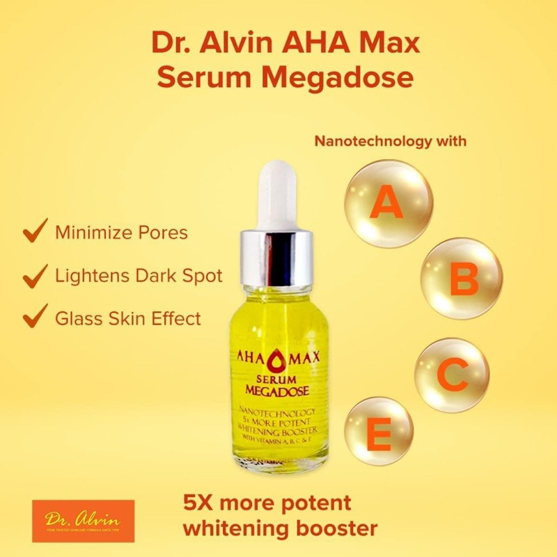 Dr. Alvin AHA Max Megadose Serum 15ml | Shopee Philippines