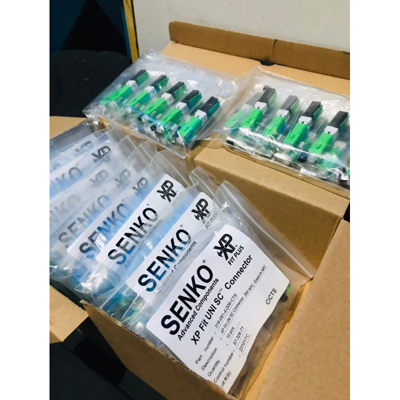 10 PCS SENKO/SUMITOMO SC CONNECTOR (GREEN) | Shopee Philippines