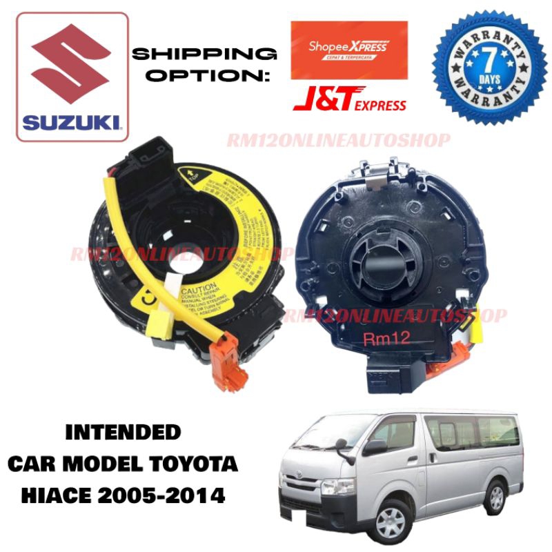 CLOCK SPRING RIBBON FOR TOYOTA HIACE 2005-2014 BRANDNEW | Shopee ...