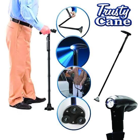 Trusty Cane 5 Levels Length Adjustable Trusty Cane Outdoor Hiking ...