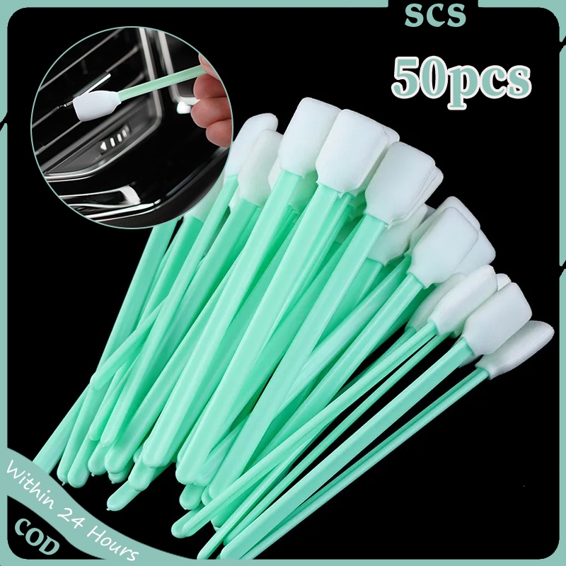 50pcs Square Rectangle Foam Cleaning Swab Sticks,for Solvent Format ...