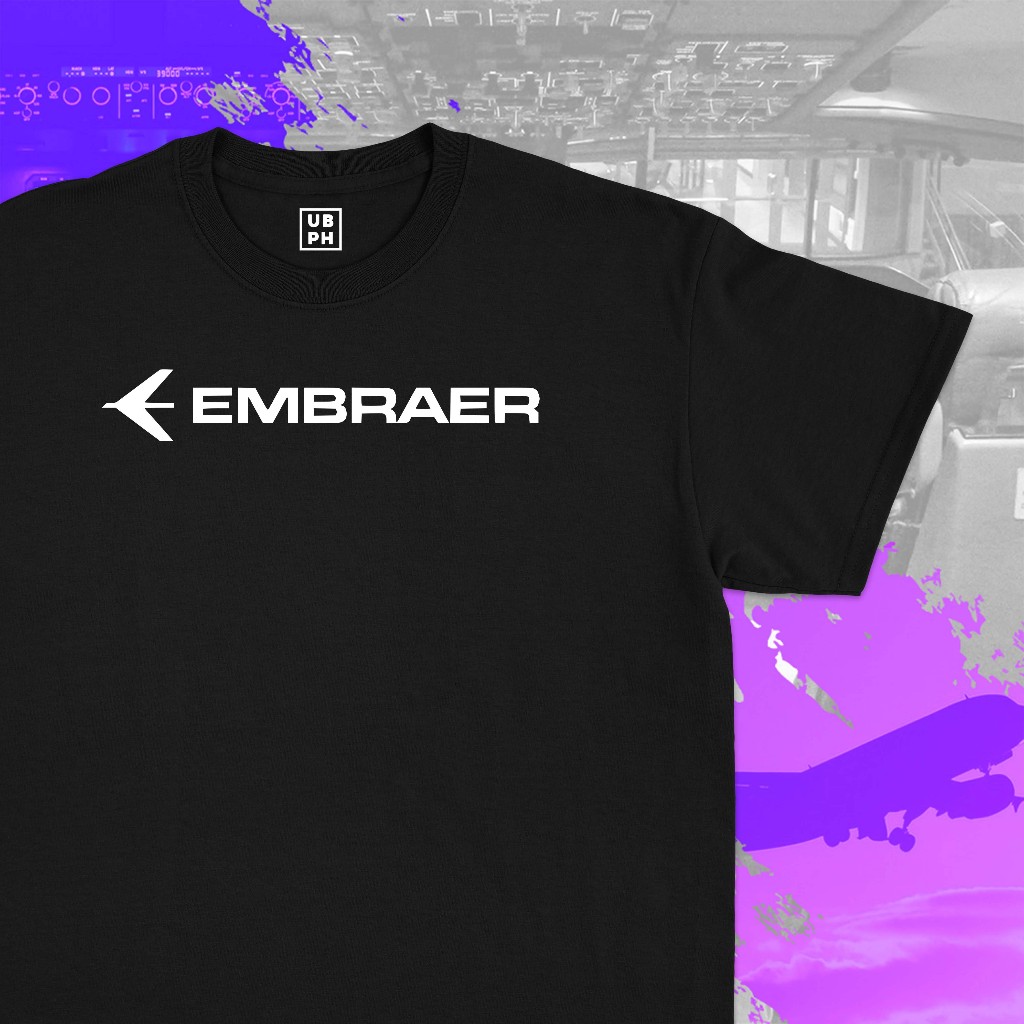 Aviation - Embraer Logo Airbus Airline Student Pilot Tshirt Tops Tees ...