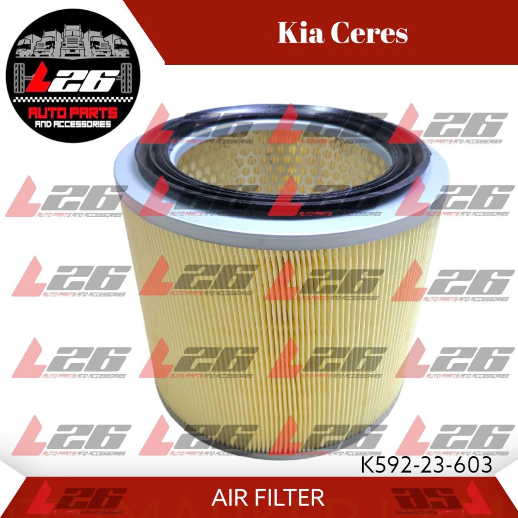 L26AUTOPARTS Kia Ceres AIR FILTER/AIR CLEANER FOR KIA CERES K592-23-603 | Shopee Philippines
