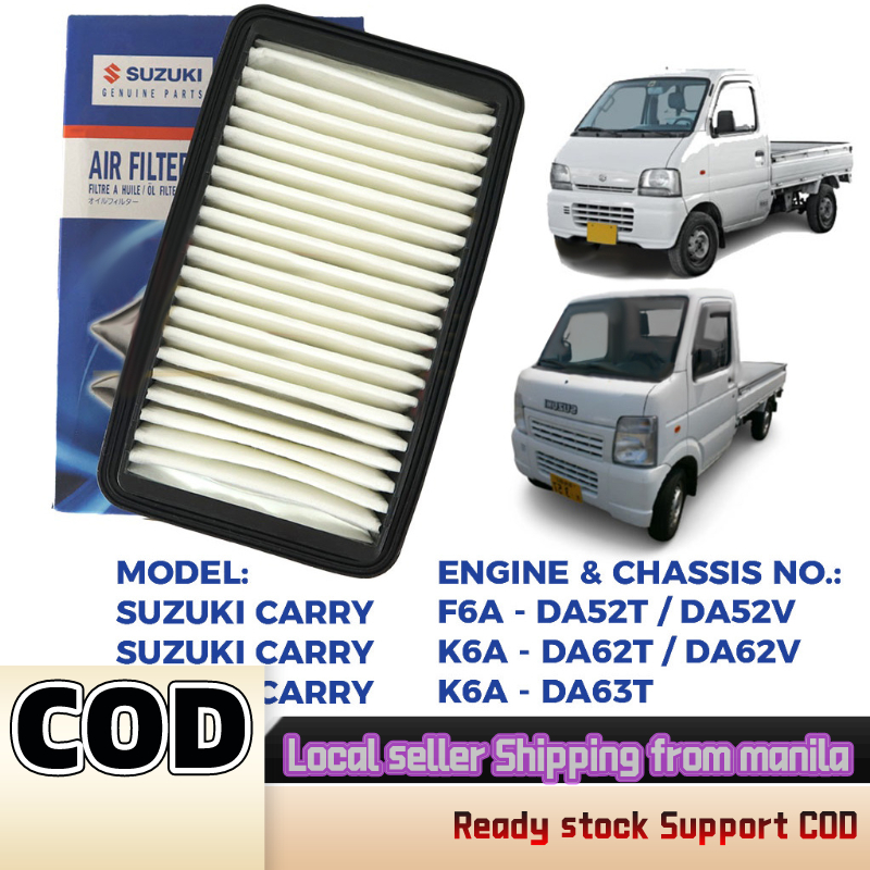 1 PC Suzuki Every Carry Bigeye/Transformer Air Filter Air Cleaner DA52 DA62 DA63 DA63T (13780 ...