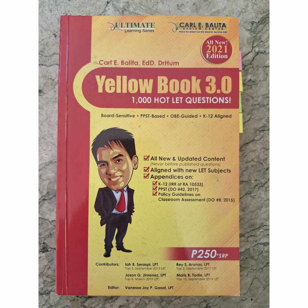 CBRC Yellow Book LET Reviewer (Preloved) | Shopee Philippines CBRC Yellow Book LET Reviewer (Preloved) | Shopee Philippines