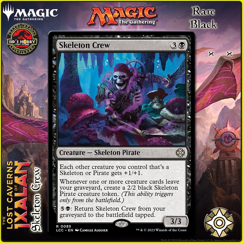 Skeleton Crew x x Ahoy Mateys Black Rare LCC MTG | Shopee Philippines