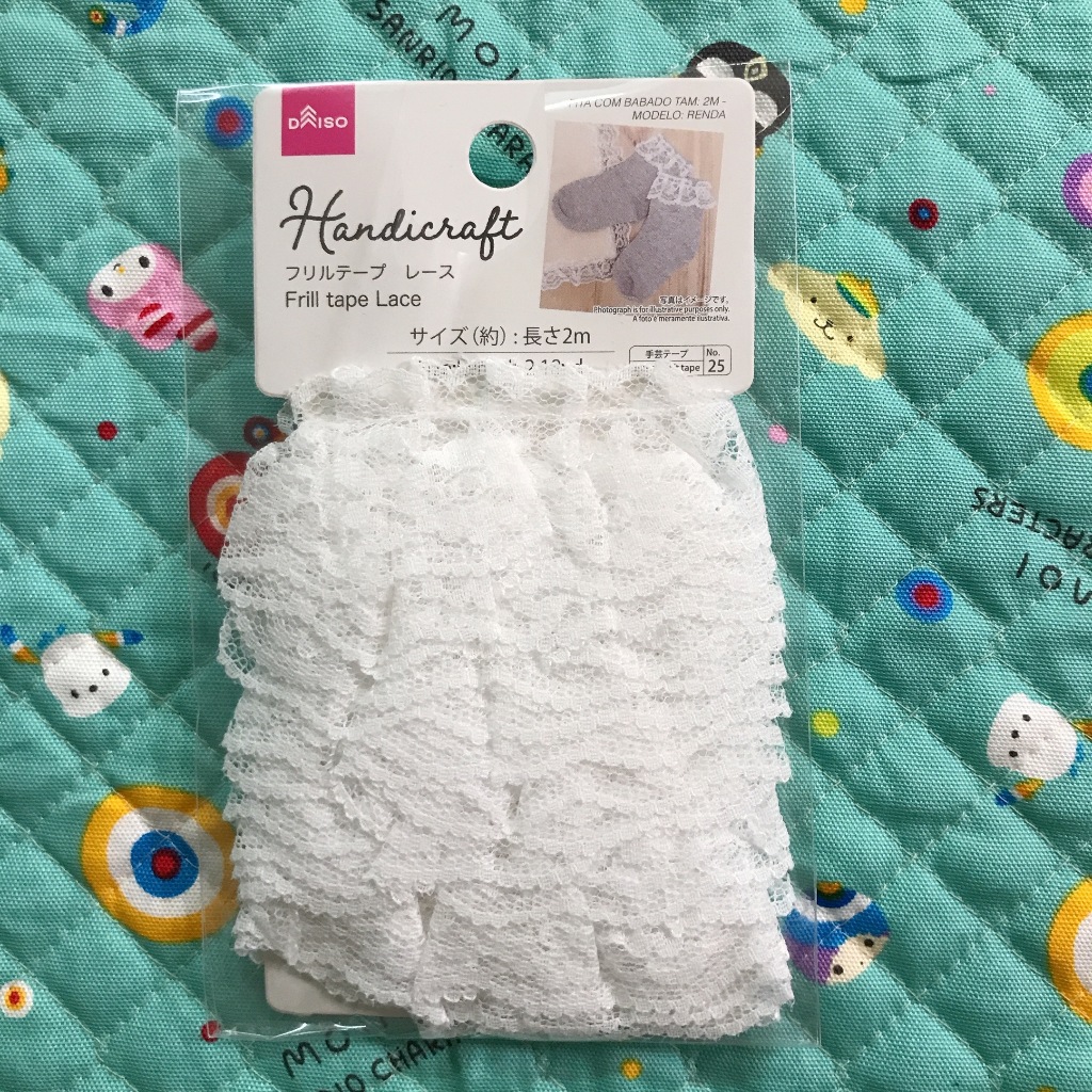frill tape Lace 2m -Accent your clothes and accessories- | Shopee ...