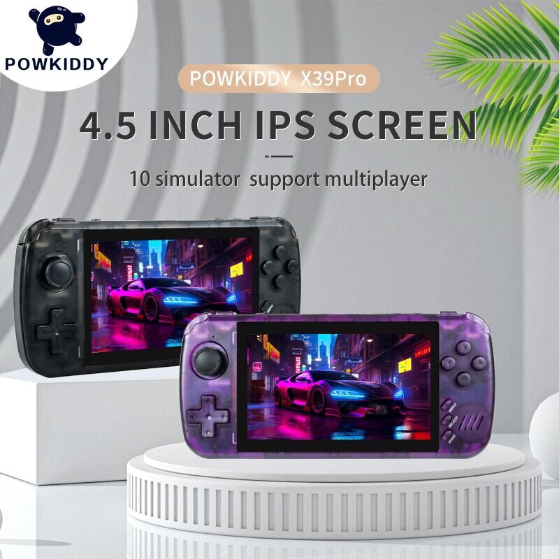 POWKIDDY NEW X39 pro 4.5 Inch Handheld Game Console Emulator v90 ...