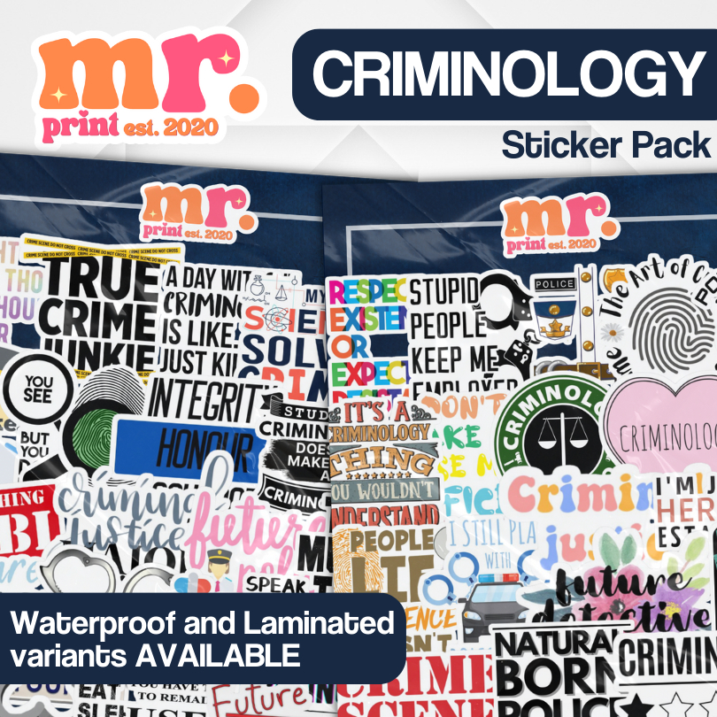 CRIMINOLOGY STICKERS | POLICE OFFICERS | WATERPROOF STICKER | Shopee ...