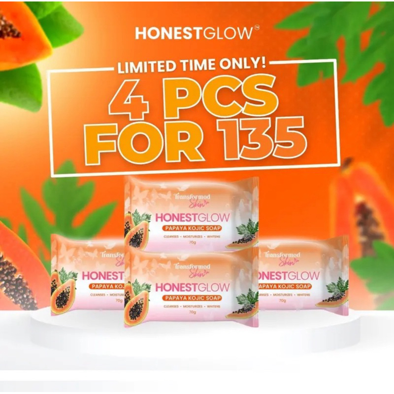 5PCS KOJIC SOAP 70G HONESTGLOW | Shopee Philippines