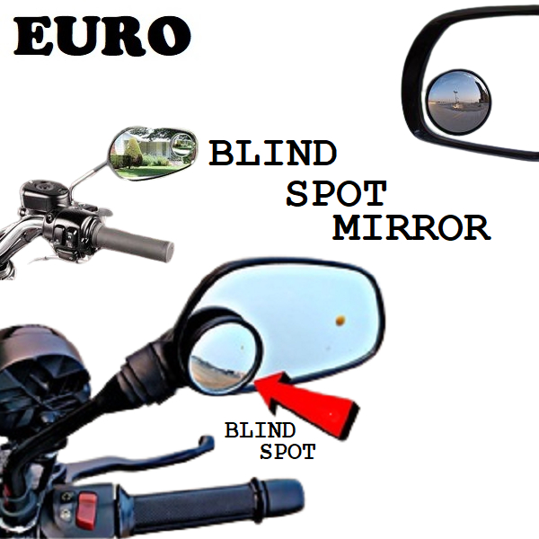 EURO ICON 110 Motorcycle Blind Spot Mirror | For Car 1Pair Color Black ...