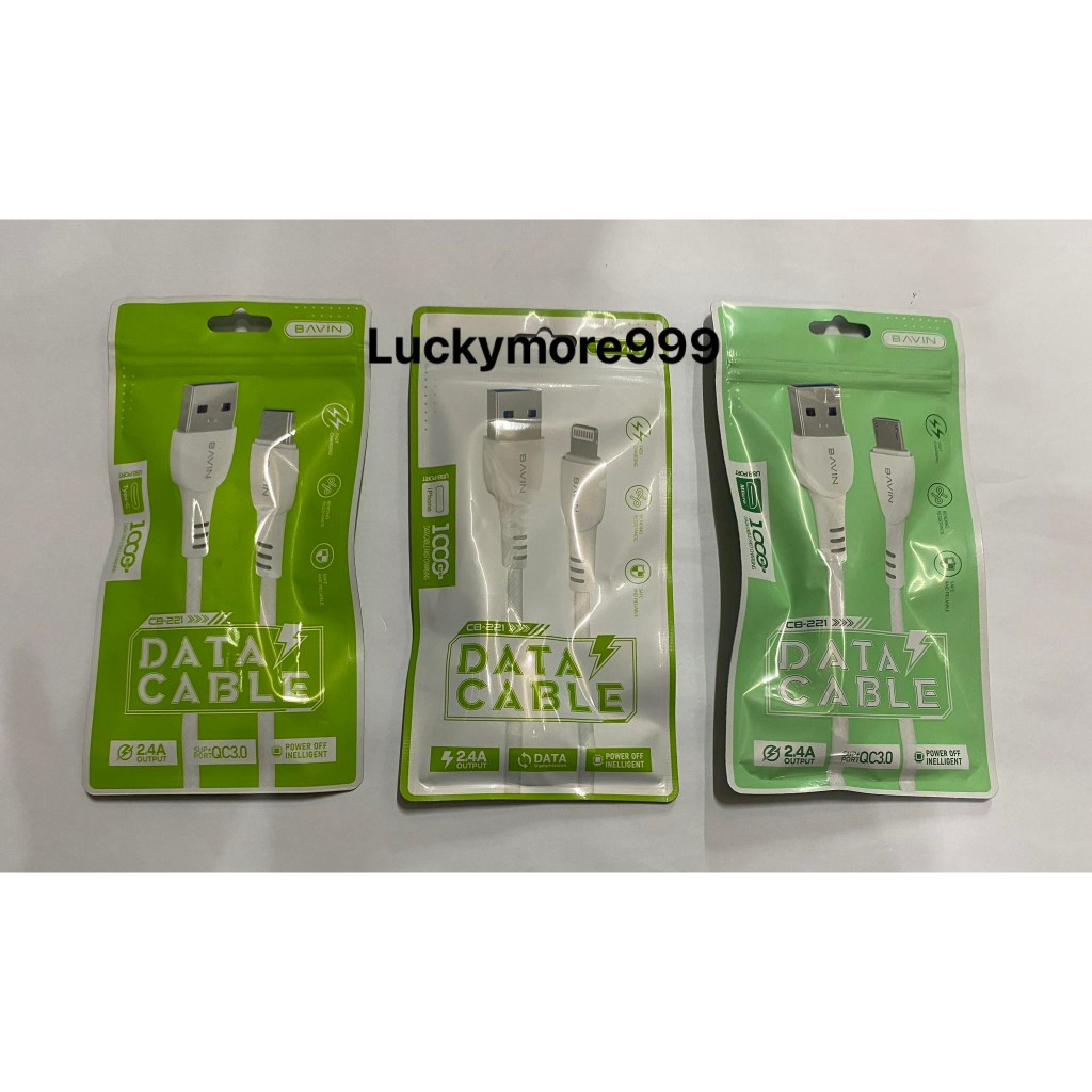BAVIN CORD FOR IPHONE/TYPE C/MICRO | Shopee Philippines