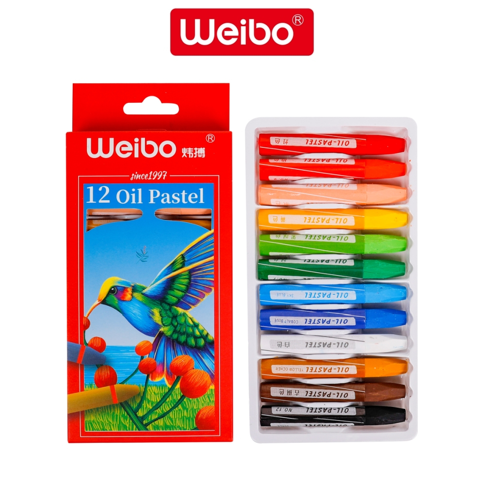 WEIBO WB-1212-12 OIL PASTEL 12COLORS | Shopee Philippines