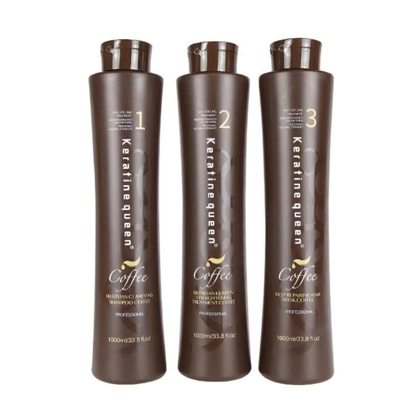 KERATIN QUEEN STRAIGHT 100% STRAIGHTENING BRAZILLIAN COFFEE IN 1SET ...