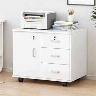 SWEETHOME-File cabinet office small cabinet modern with lock drawers ...