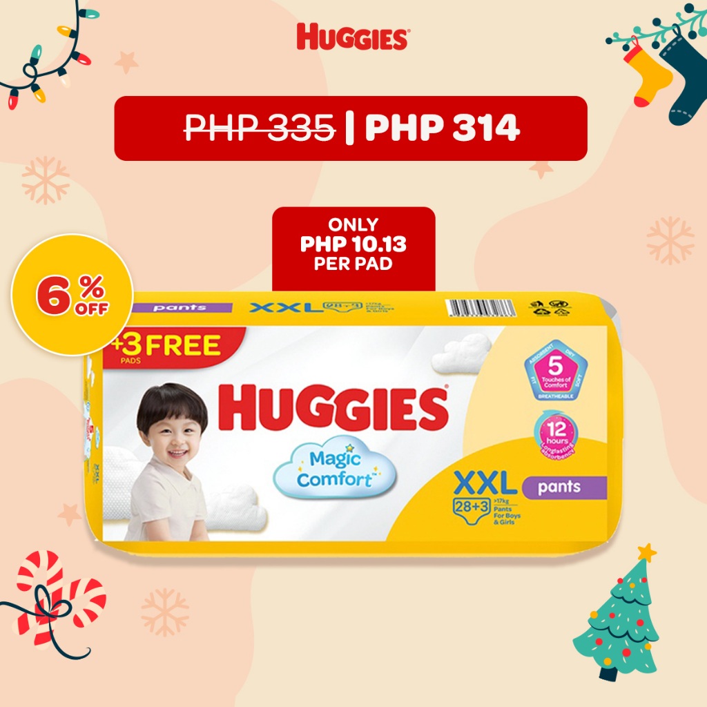 Huggies Magic Comfort Jumbo XXL - 31 pcs | Shopee Philippines