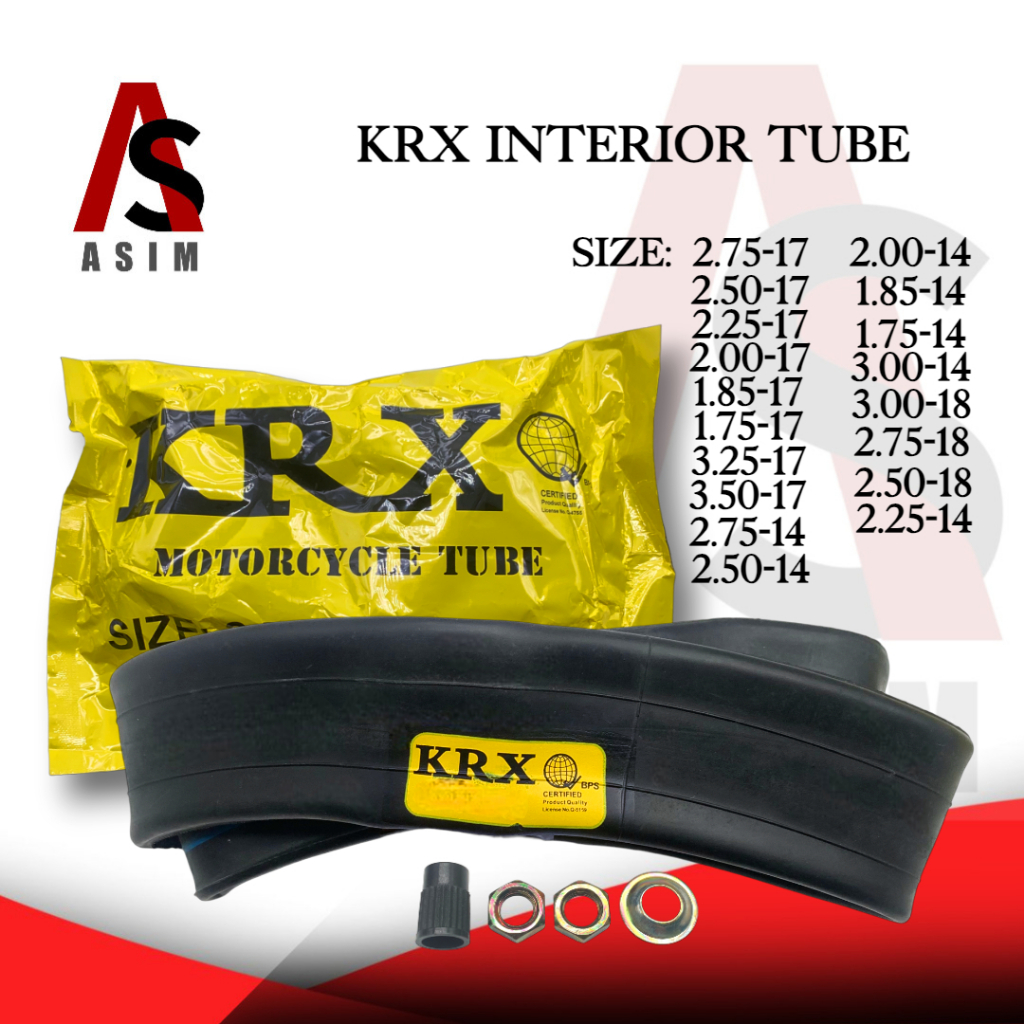 ASIM MOTORCYCLE KRX INTERIOR TUBE FOR MOTOR TIRE 2.75*17 INTERIOR ICC CERTIFICATION WHOSALES ...