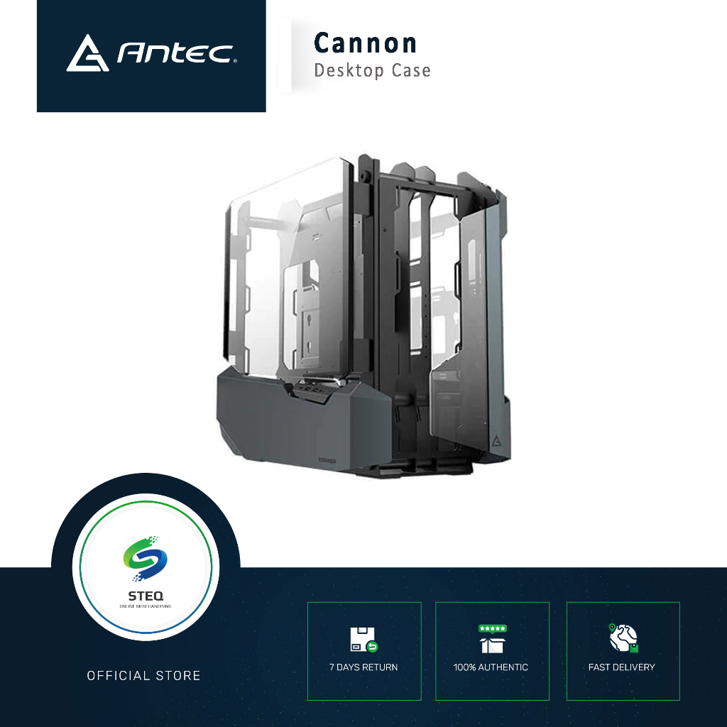 Steq Antec Cannon CPU Case FULL TOWER SUPREME GAMING CASE I BLACK I ...