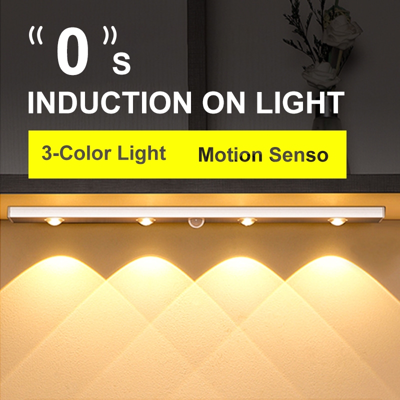 Motion Sensor Smart Led Light for Room Rechargeable Purpose Light Cabinet Light Strip Kitche ...