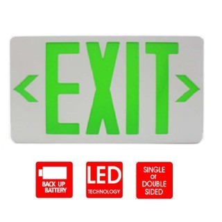 LED exit signage with an arrow both sides Exit sign Green LED exit ...
