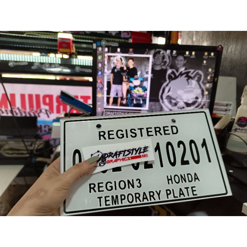 LTO SIZE TEMPORARY PLATE | Shopee Philippines