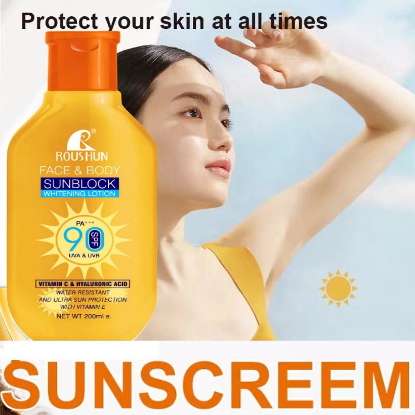 DEVNEN 100% Effective Face Sunscreen Cream SPF90+ Protection Sunblock Lotion Waterproof Long ...