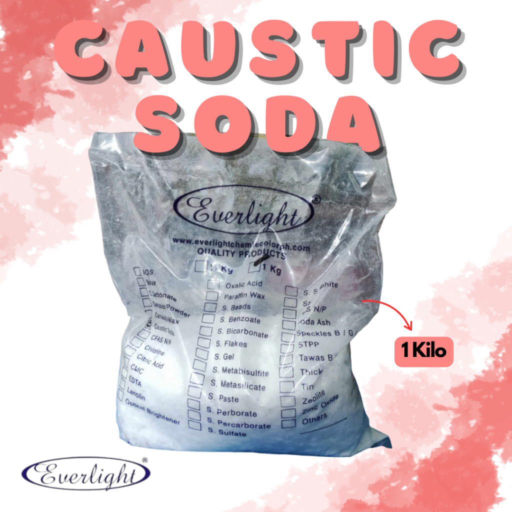 1KG Caustic Soda (Sodium Hydroxide) by Everlight | Shopee Philippines